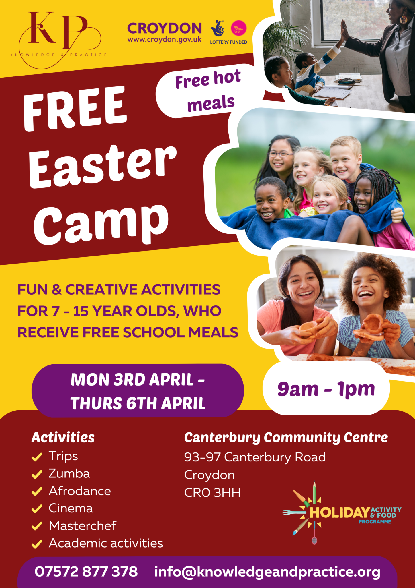 FREE Easter Camp April 2023 - Knowledge and Practice